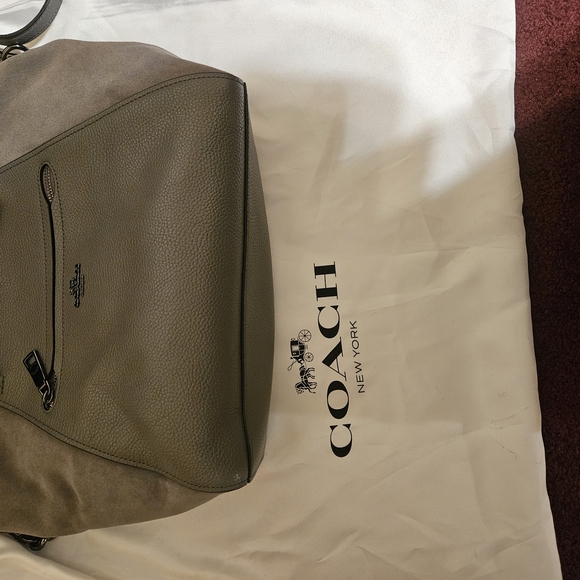 Coach | Bags | Coach Gray Shoulder Bag With Structured Design | Poshmark